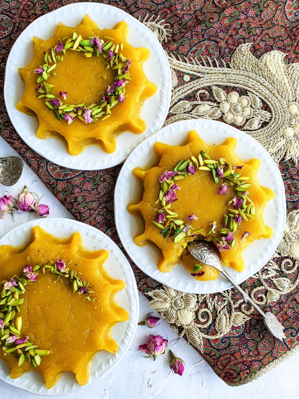 Persian Saffron Halva - PEANUTSWIRLS