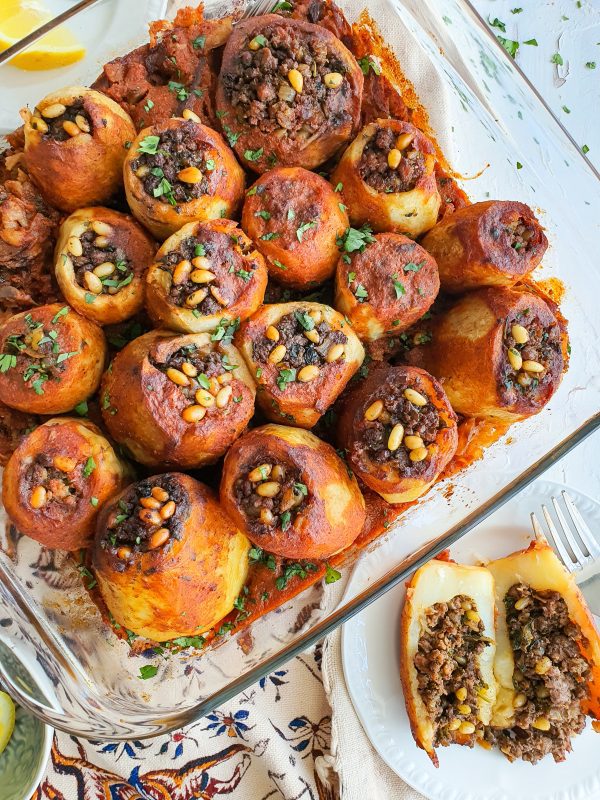 Batata Mahshi - Egyptian Stuffed Potatoes - PEANUTSWIRLS