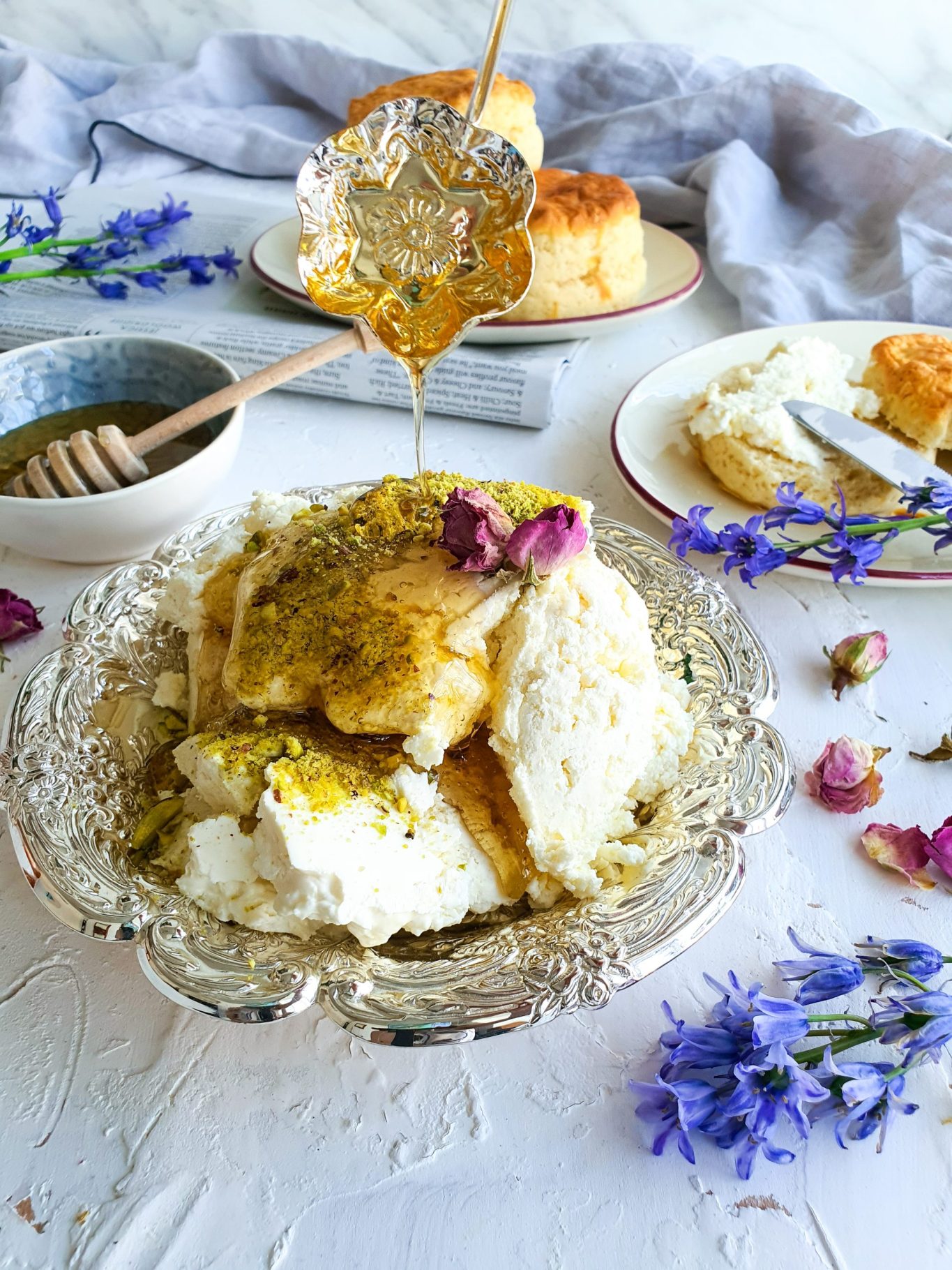 Homemade Cream - Persian Sarshir or Arabic Gheshta - PEANUTSWIRLS