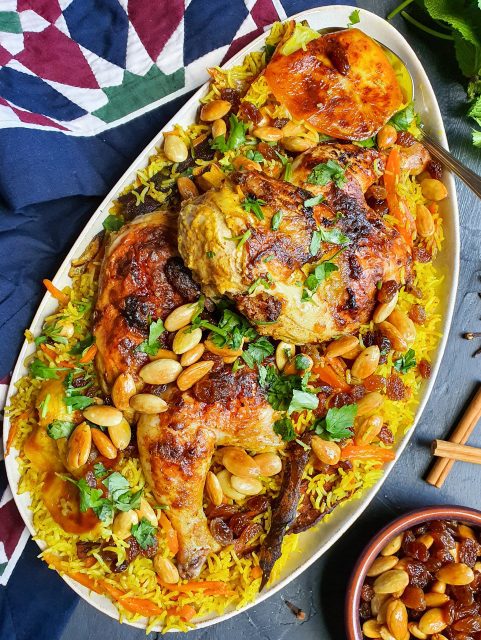 Havij Polo - Persian Jewelled Carrot Rice with Saffron Chicken ...