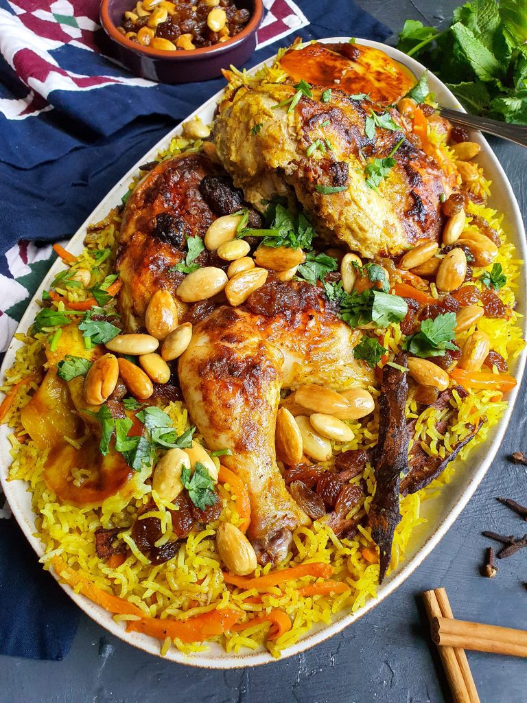 Havij Polo - Persian Jewelled Carrot Rice with Saffron Chicken ...