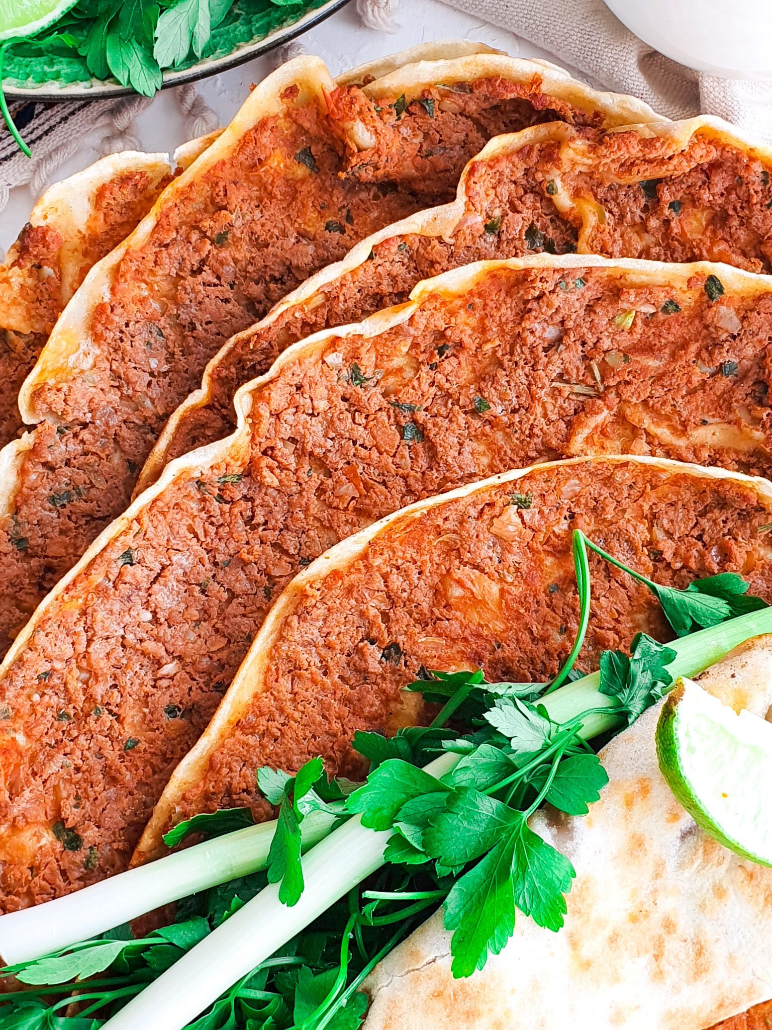 Homemade Turkish Lahmacun - PEANUTSWIRLS