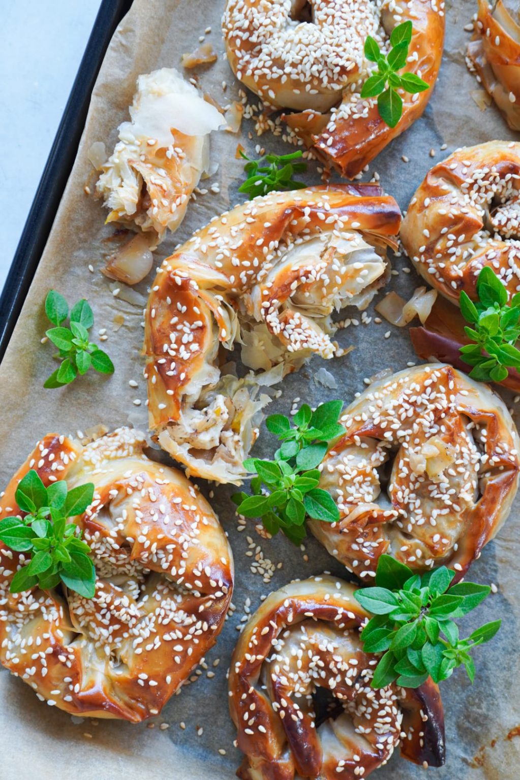 Caramelised Cabbage and Leek Turkish Borek - PEANUTSWIRLS