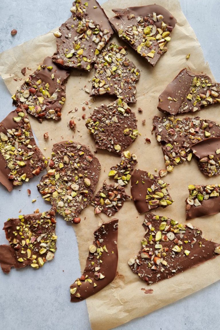 Easy To Make Homemade Chocolate Bark - PEANUTSWIRLS