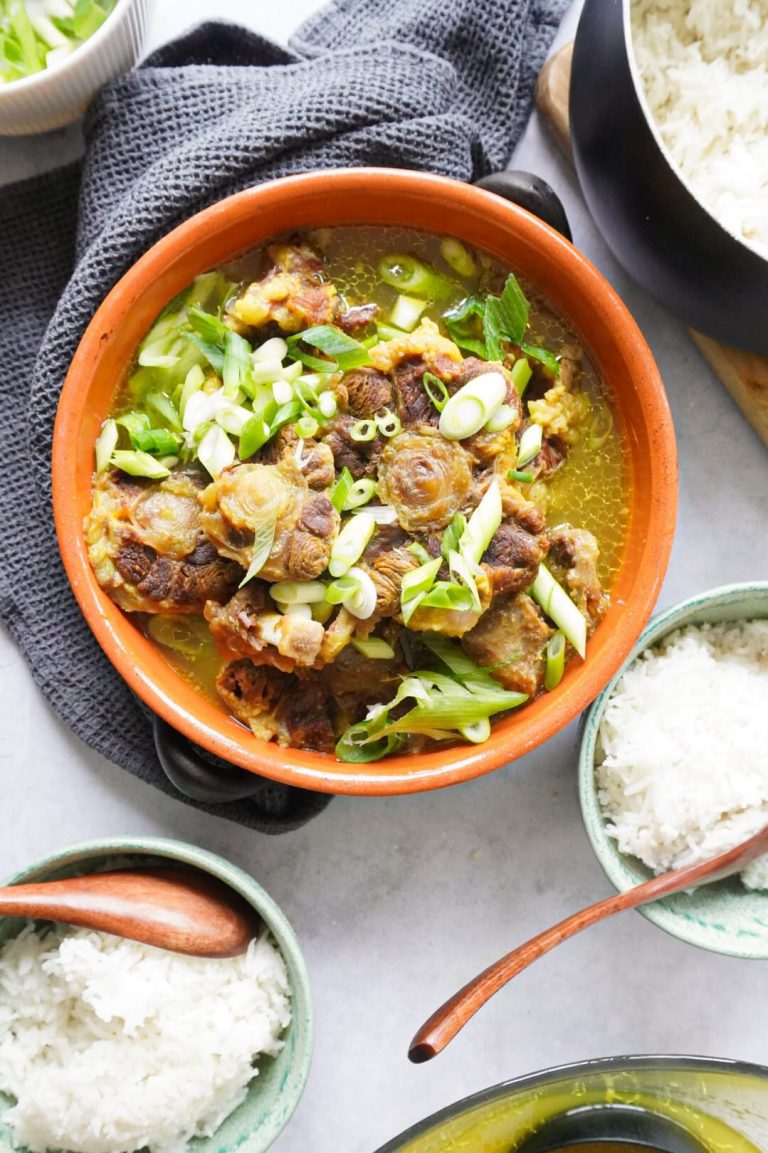 Simple Homemade Oxtail Soup - PEANUTSWIRLS