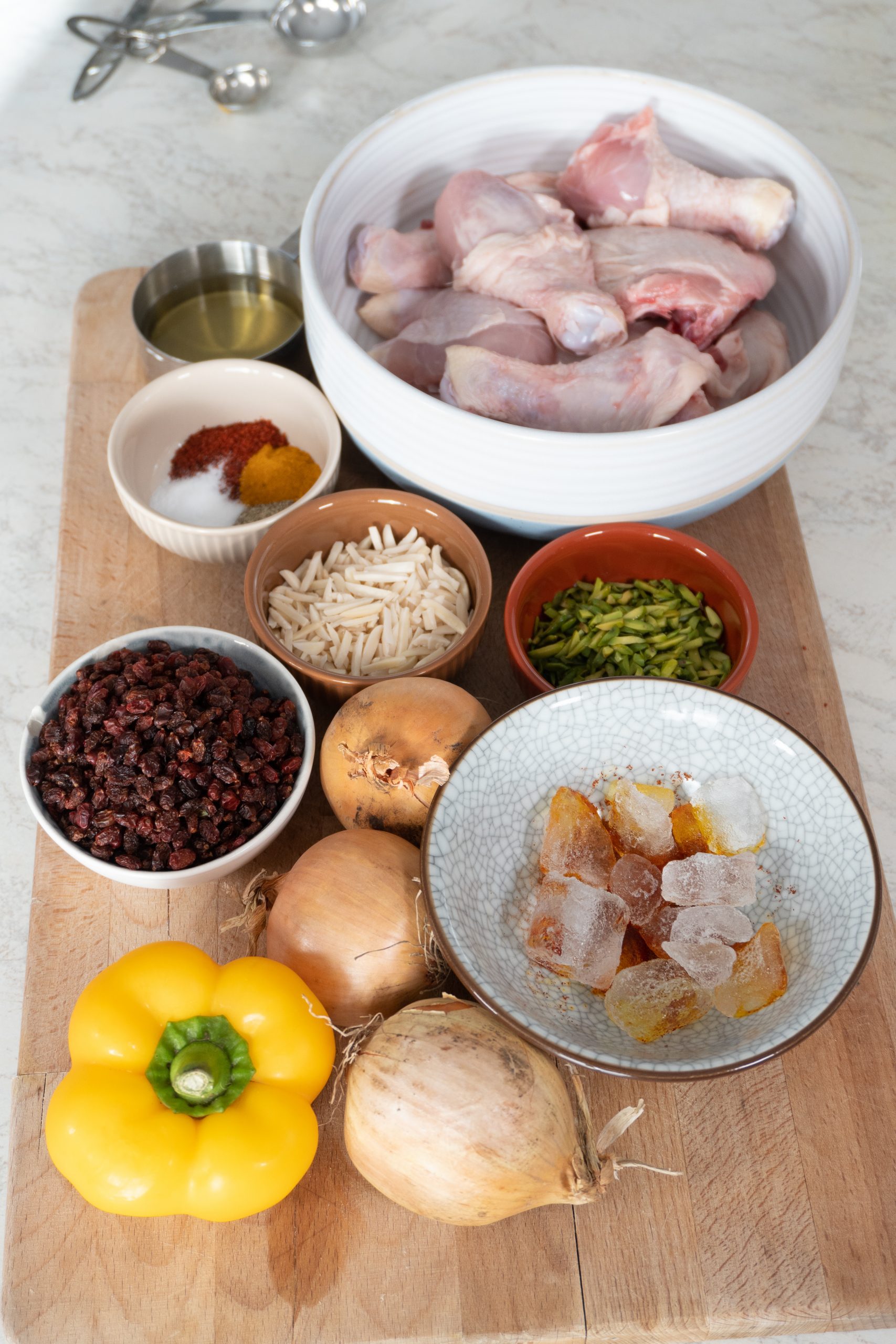 Zereshk Polo Morgh - Persian Barberry RIce With Chicken