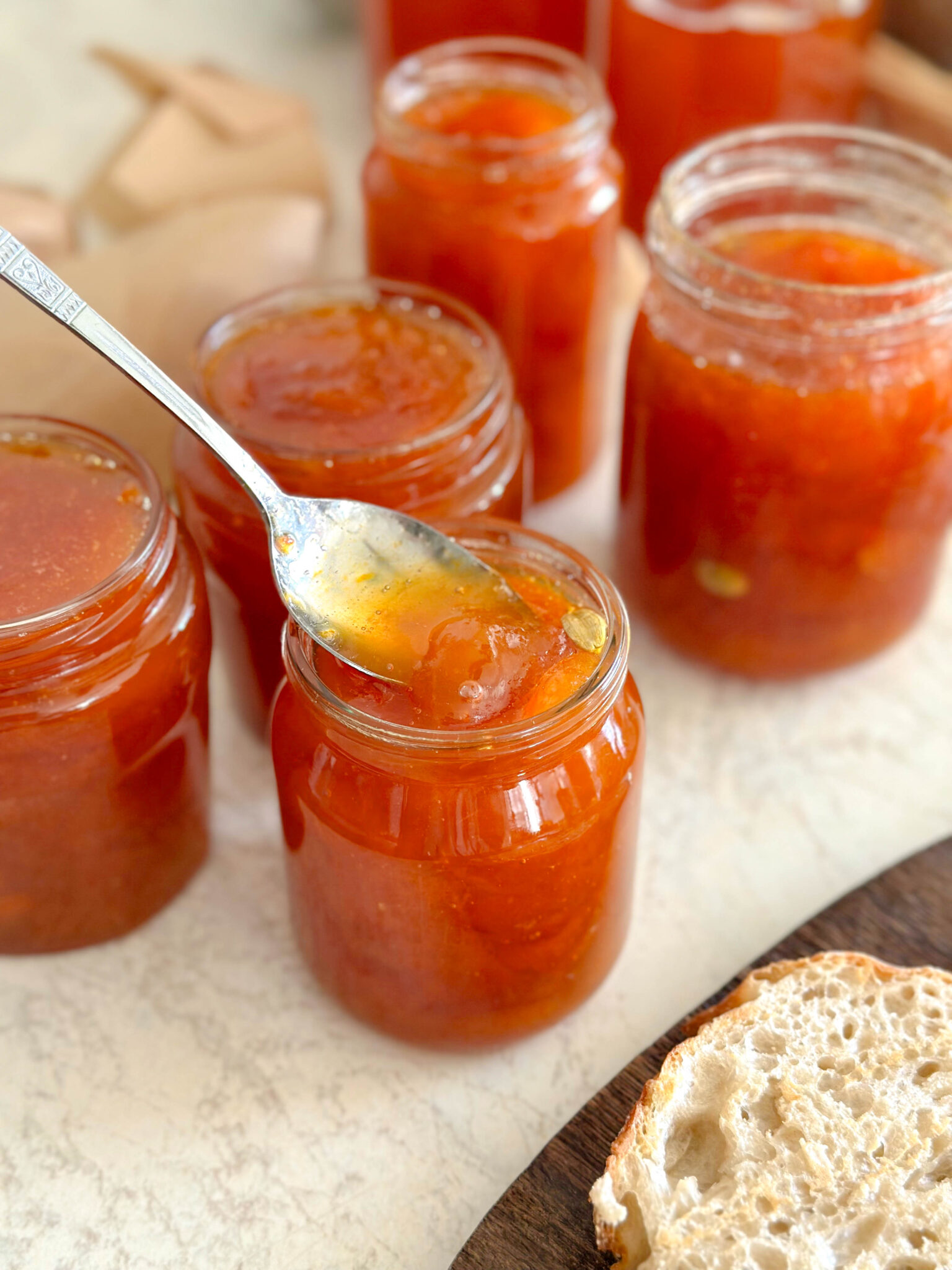 Apricot Jam with Cardamom - PEANUTSWIRLS